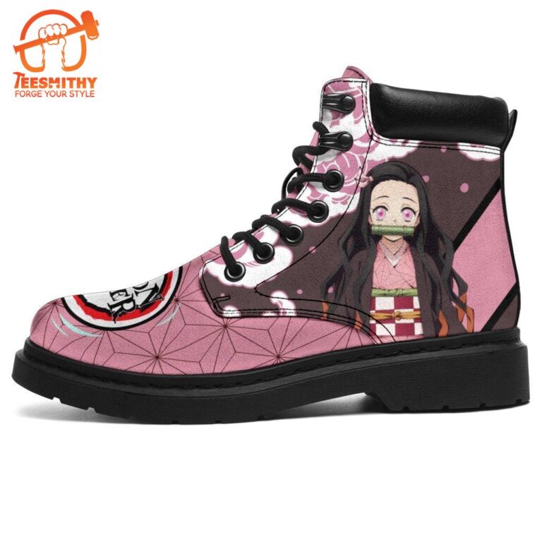 Nezuko Boots Shoes Demon Slayer Anime Custom - Teesmithy
