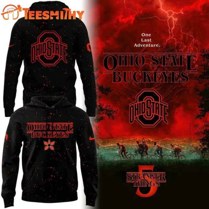Ohio State Buckeyes x Stranger Things 2025 Limited Hoodie Shirt - Teesmithy