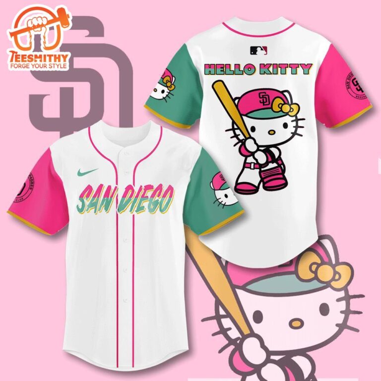 Hello Kitty x Seattle Mariners 50th Anniversary Baseball Jersey - Teesmithy