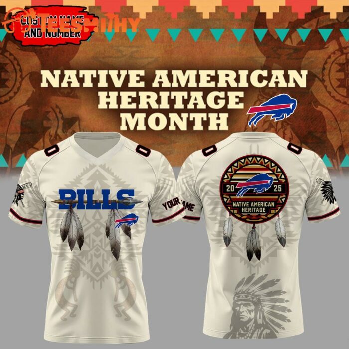 Special Edition 2025 Buffalo Bills x Native American Custom Football ...