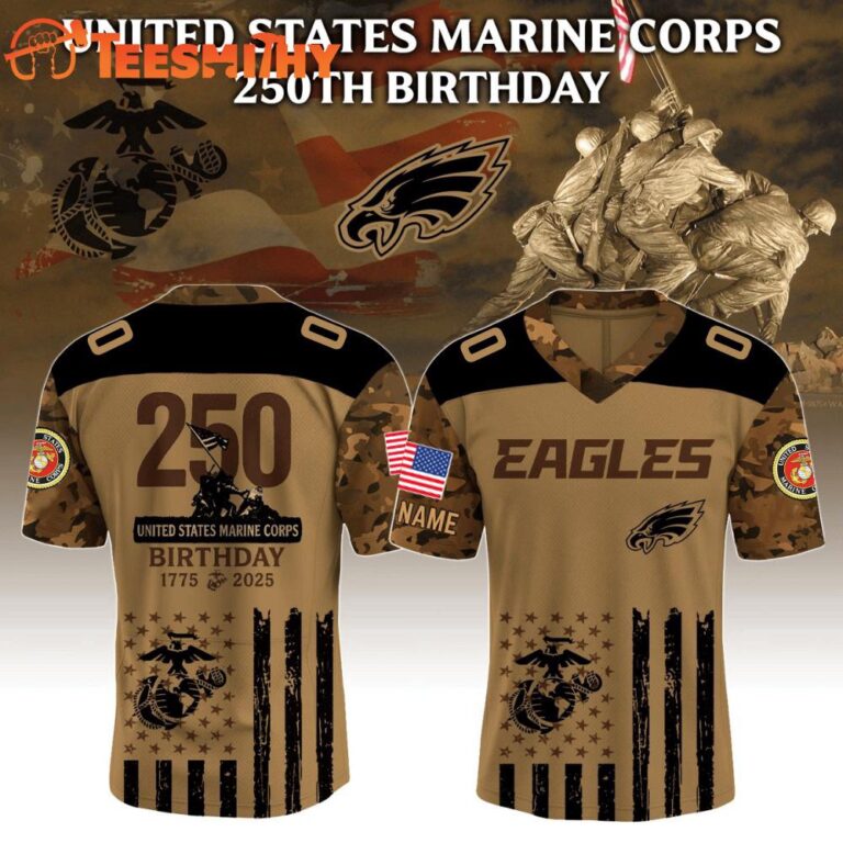 Special Edition 2025 Philadelphia Eagles x USMC 250th Anniversary ...