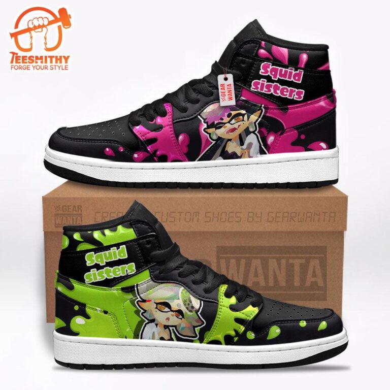 Squid Sisters Splatoon Air Jordan 1 Shoes Custom For Fans - Teesmithy