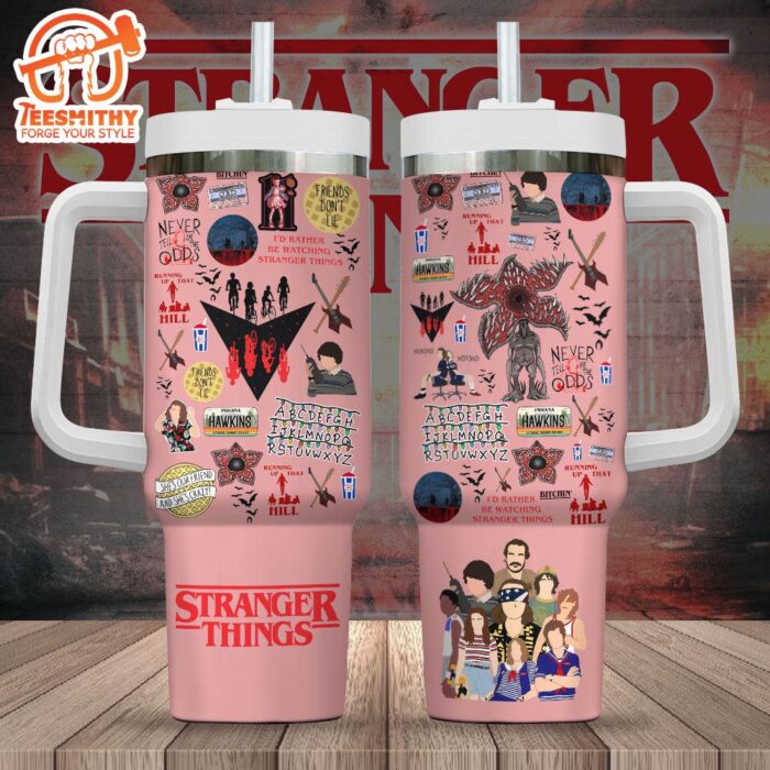 Stranger Things 40oz Stanley Tumbler For Fan Gift Christmas - Teesmithy