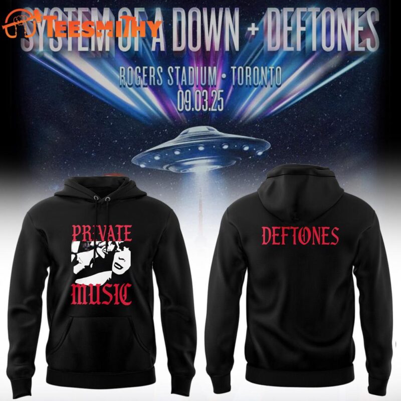 System Of A Down Deftones Toronto 2025 Tour Graphic Design Hoodie ...