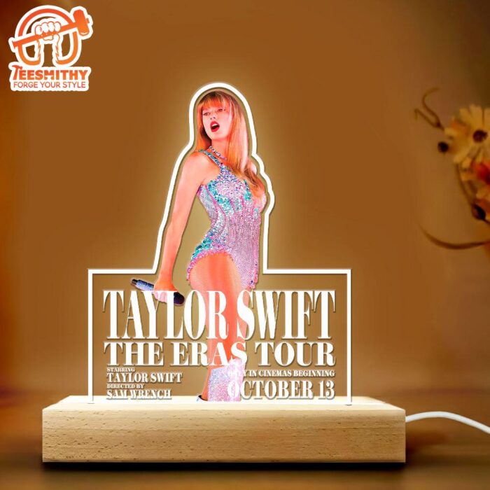 Taylor Swift Love One Led Light With Wooden Base Gift Christmas - Teesmithy