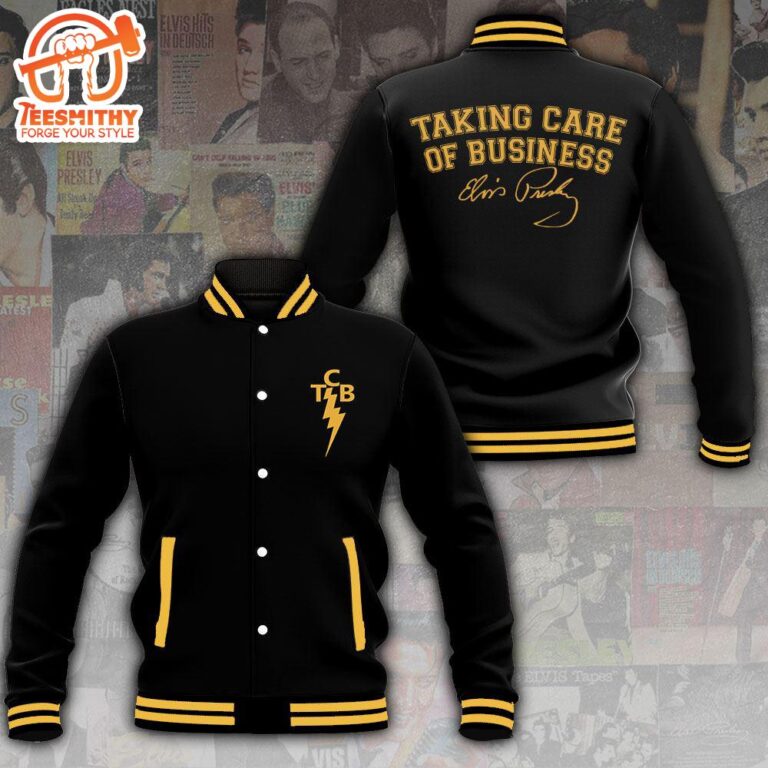 TCB Elvis Presley Varsity Jacket - Teesmithy