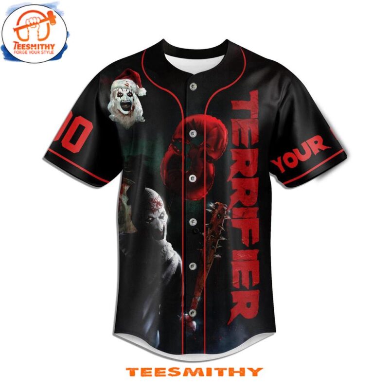 Terrifier 3 Halloween Nightmare Limited Edition Baseball Jersey - Teesmithy
