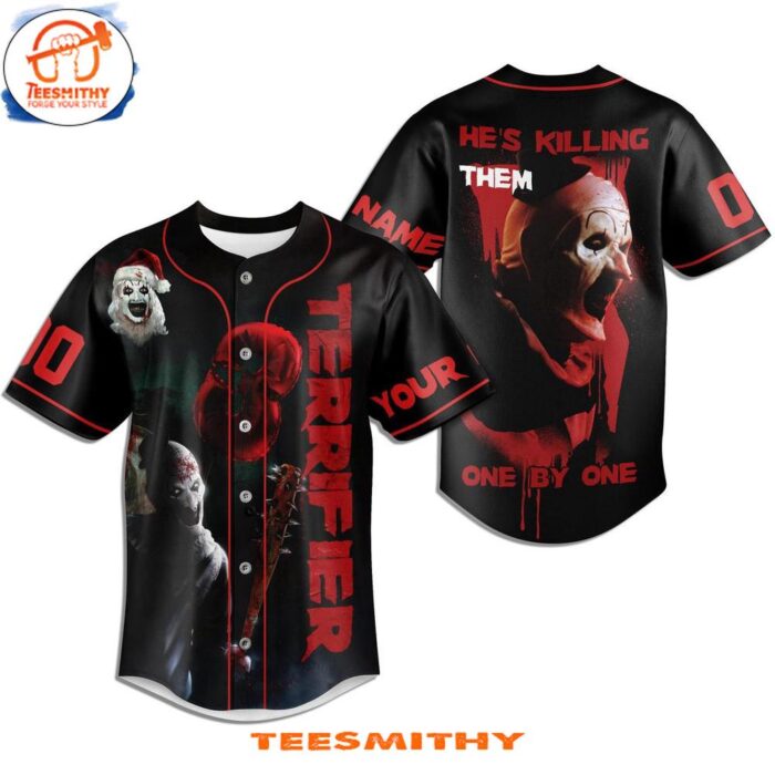 Terrifier 3 Halloween Nightmare Limited Edition Baseball Jersey - Teesmithy