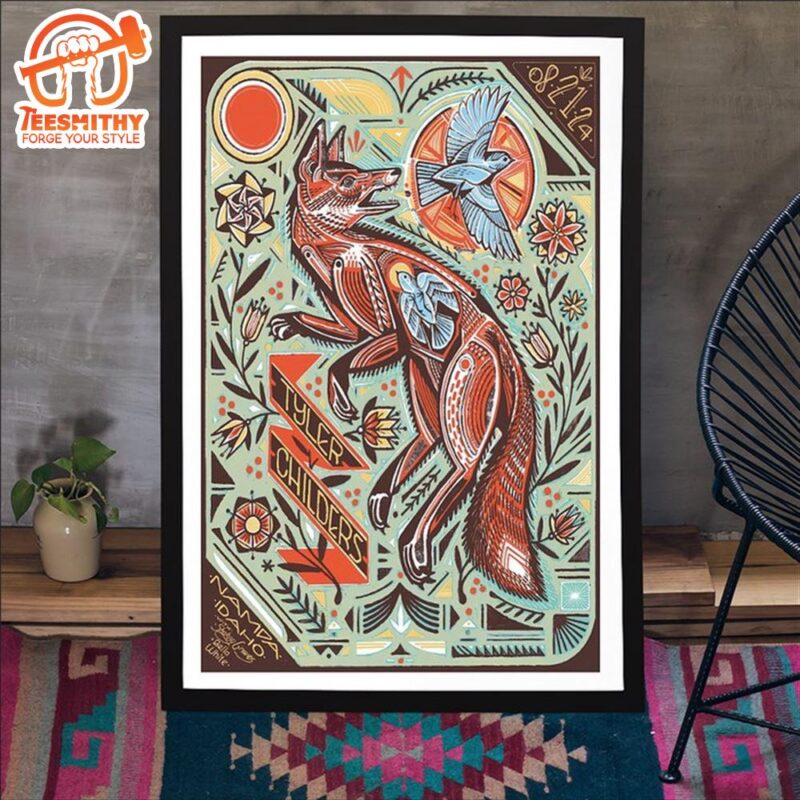 Tyler Childers Tour In Nampa ID On August 21 2024 Poster - Teesmithy